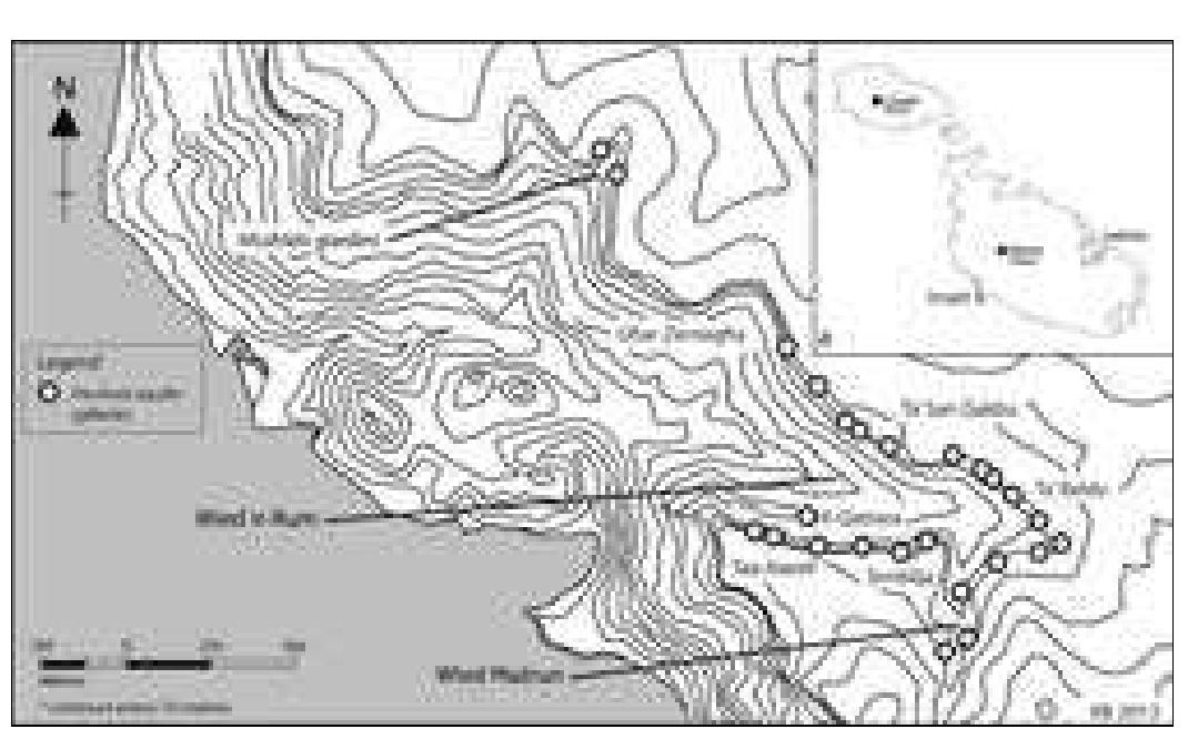 Map of the maltese islands (a), with inset (b) showing the