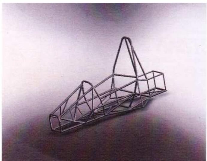 Finite element model fig. 1 cad model of the roll cage