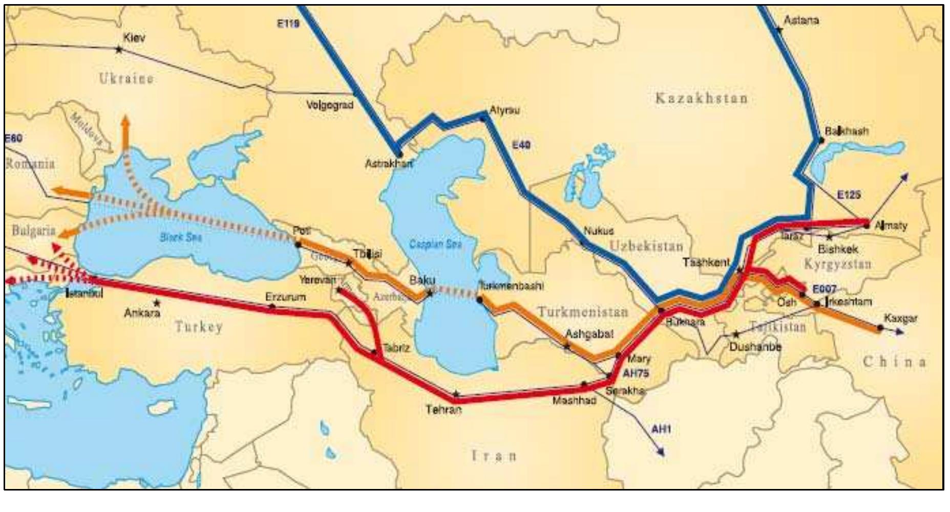 Figure 15 - The East-West Transport Corridor and the shuttle