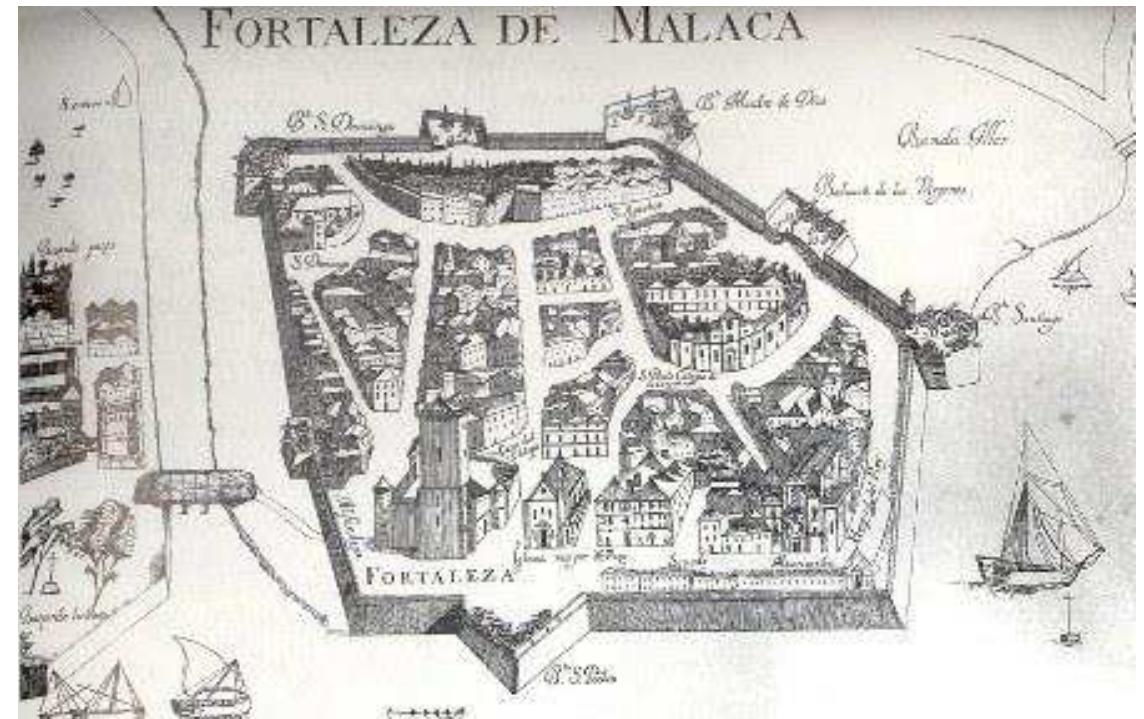 A famosa indicates to be square in plan with walls eight