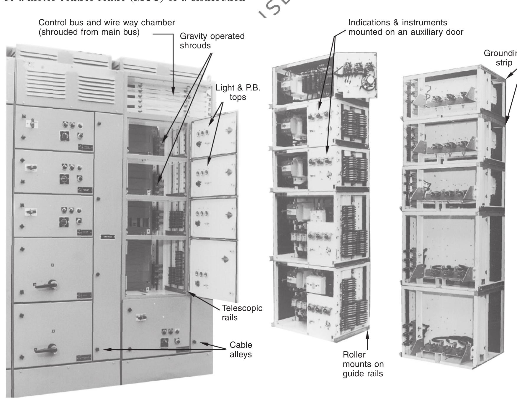 7(a) details of a draw-out motor control centre (mcc)