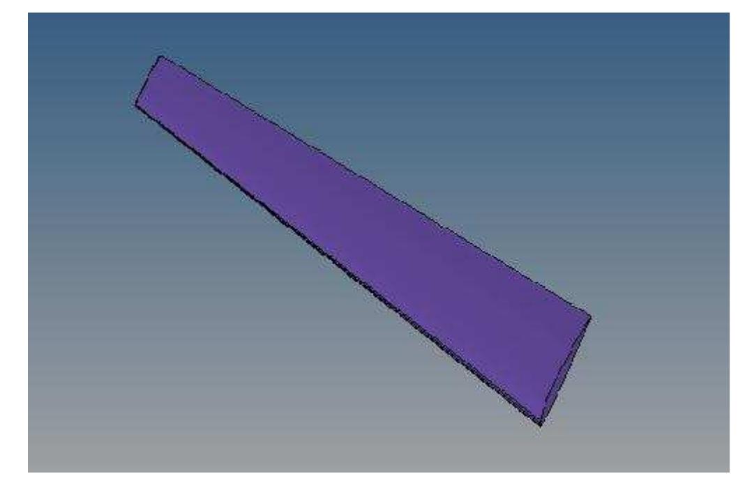 Of this 40° sweep wing model for 0.7 mach and 0.9 mach at 0°