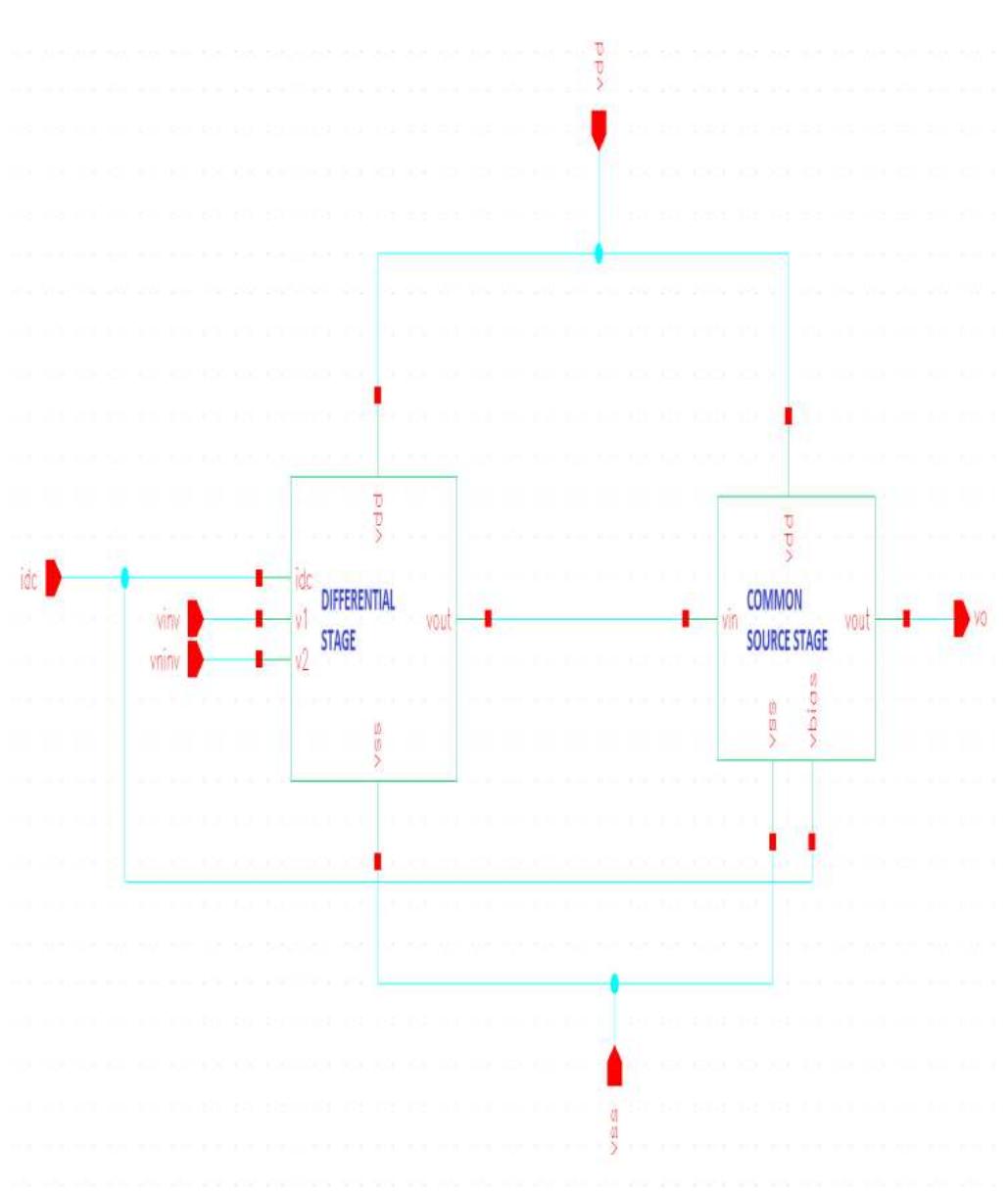 -1: schematic of two - stage operational amplifier two phase