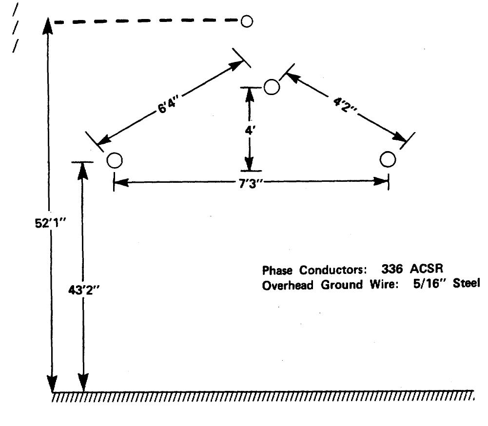 46kv transmission line physical arrangement