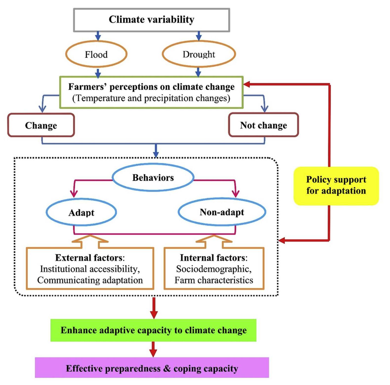 Conceptual framework of research. the logistic regression