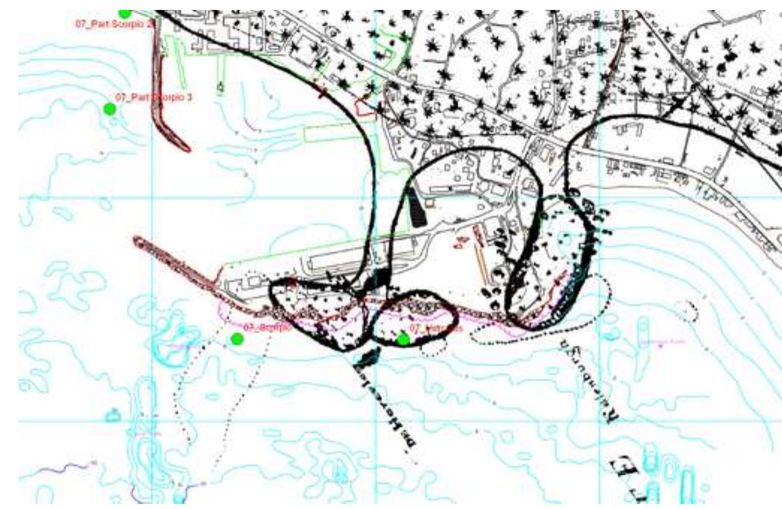 An undated 17th century map of galle showing the hercules