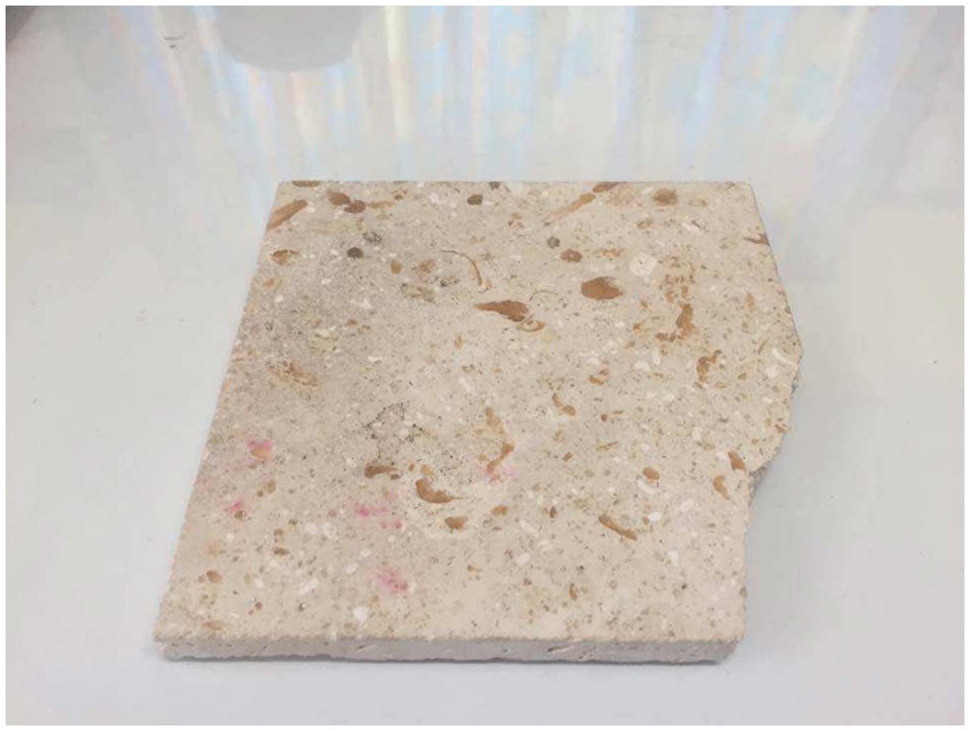 Appendix photo 7: tile sample made from nauru waste-rock