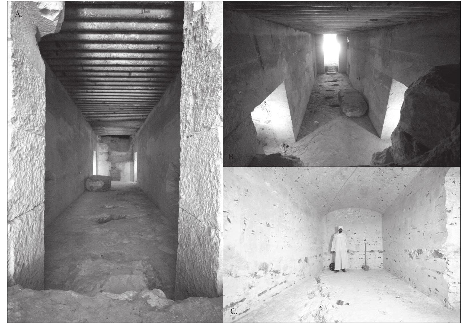 Views of the pole roof chamber (a—b), and the west vaulted