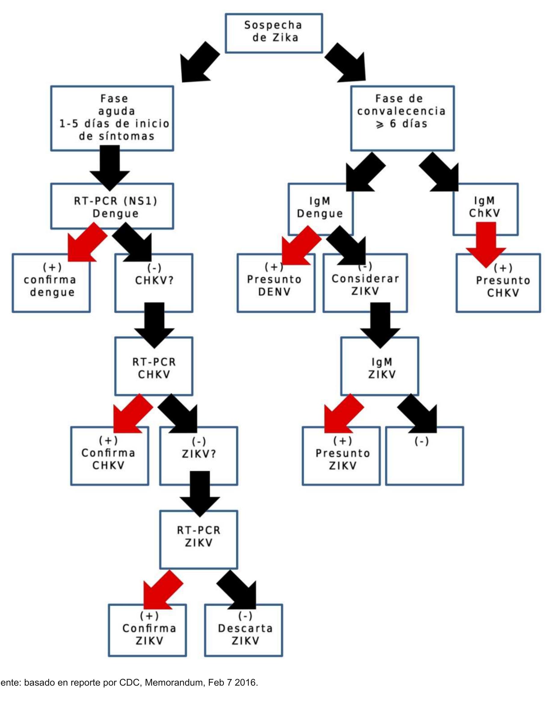 Ura 6. flujograma de diagnostico por pcr y serologia para
