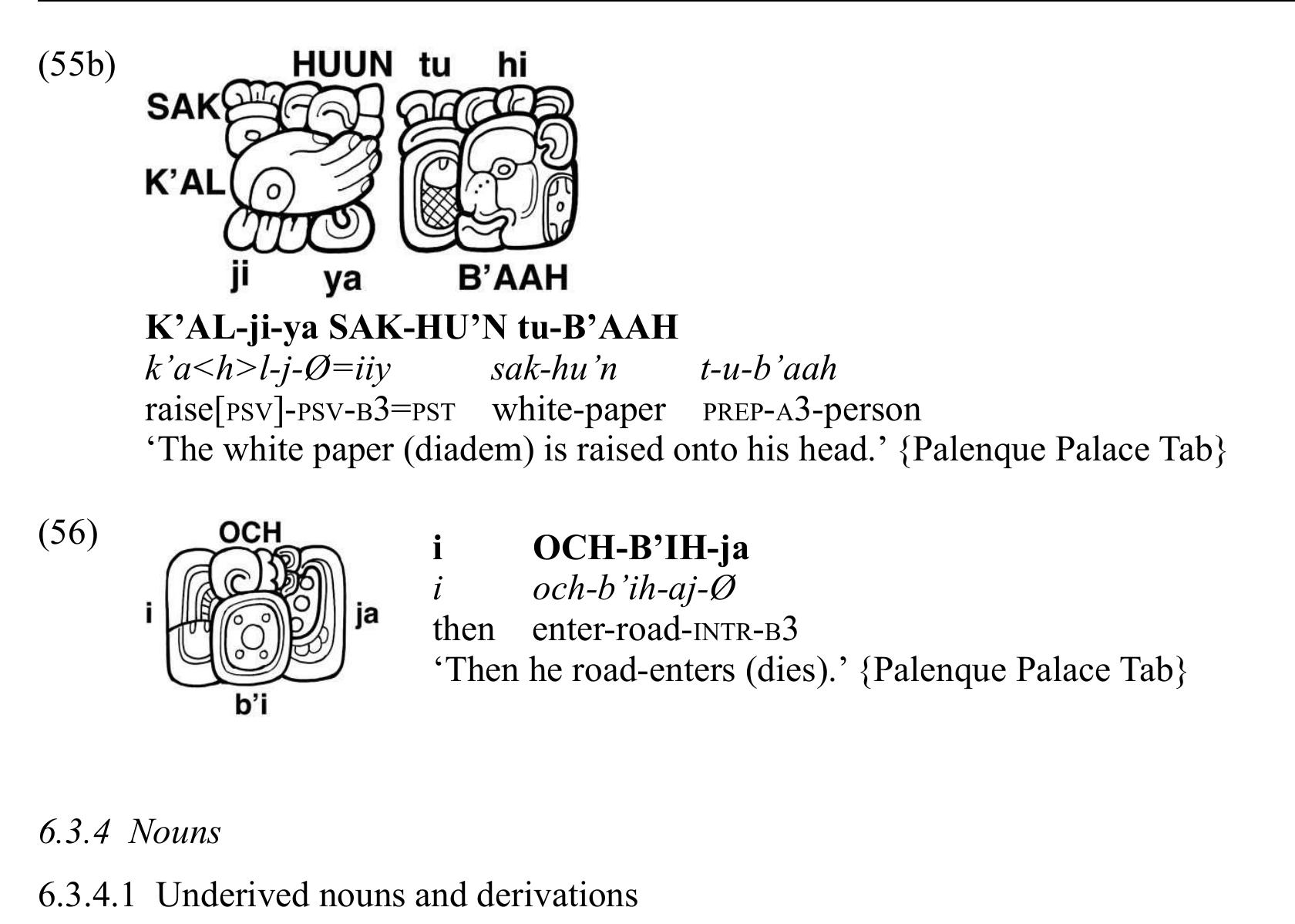 Figure 28 - from Classic Mayan: An overview of language in