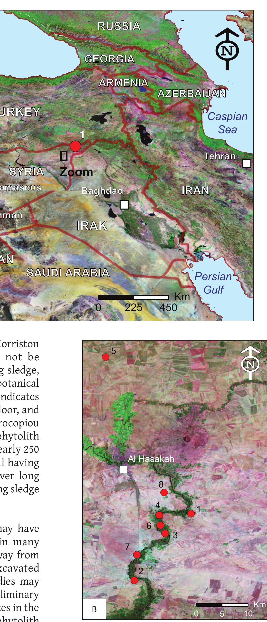 30. a: map of the near east with the location of the