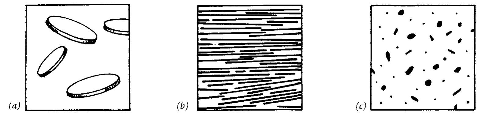 1 morphology of basic composite inclusions. (a) particle,