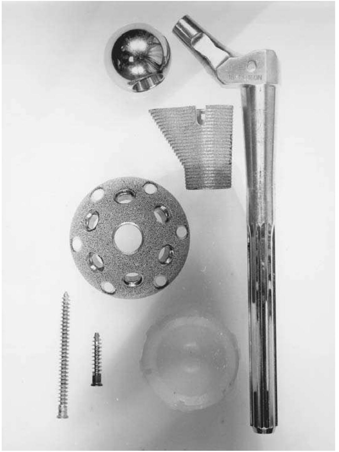 8(b) modular total hip system: head, femoral stem, porous