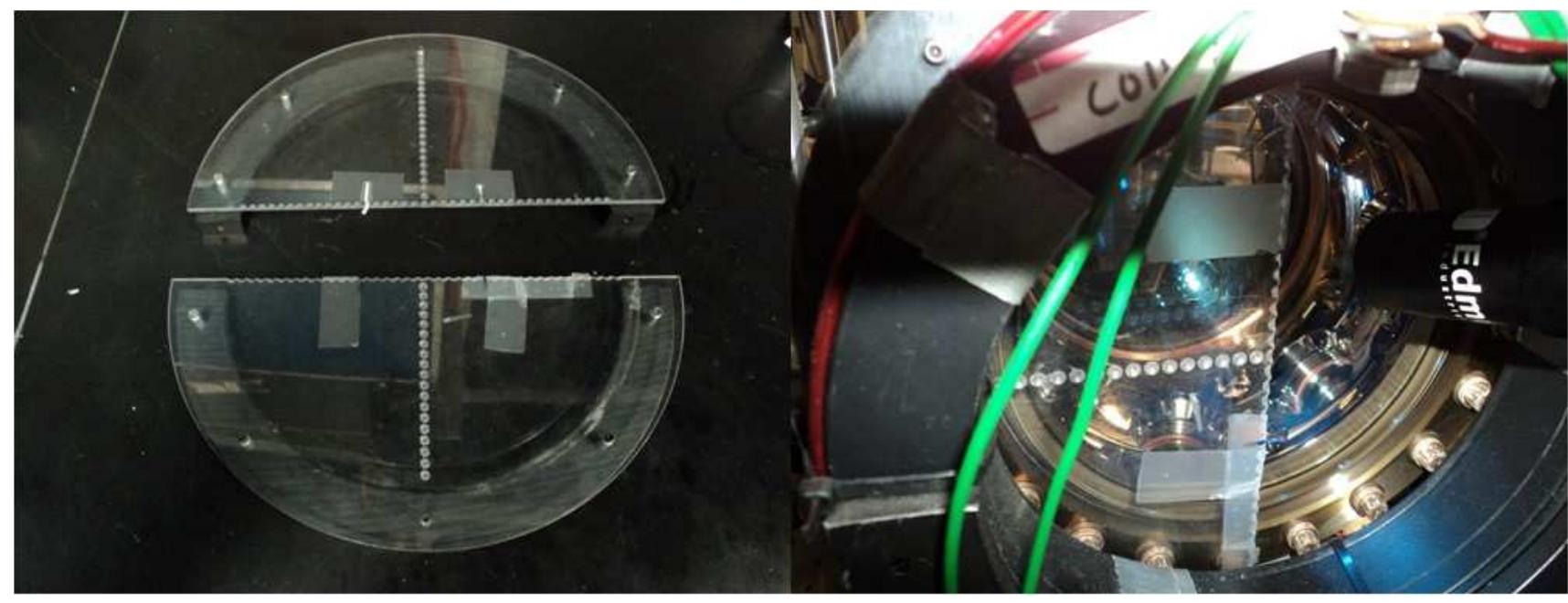 In our vacuum chamber the probe beam enters through one of