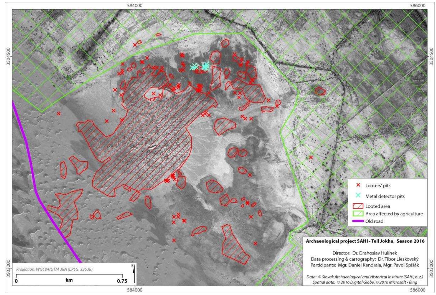 Map of stress factor affecting the site, scale 1:20 000.