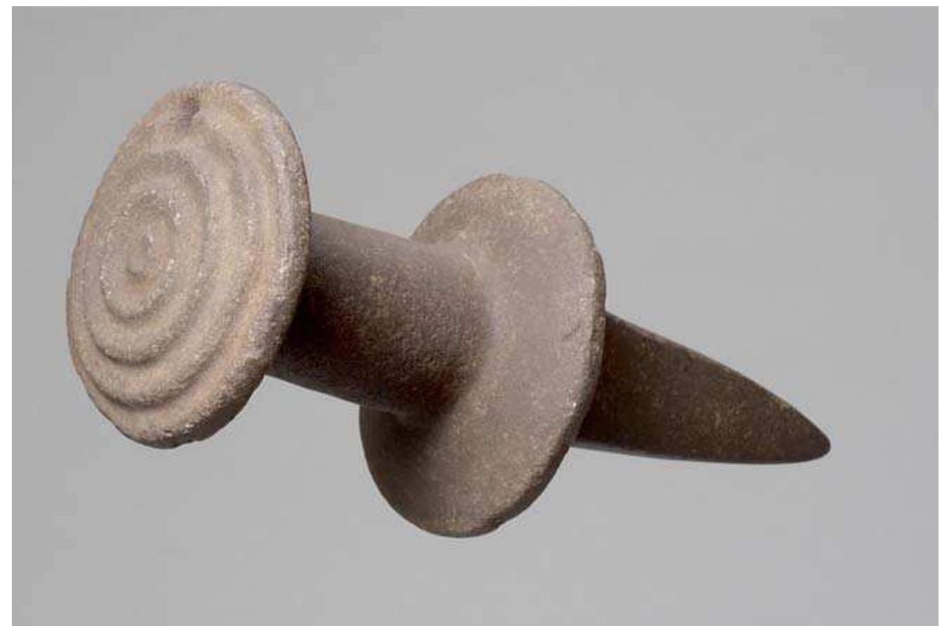 Monolithic stone dagger, nootka. museum ftir volkerkunde,
