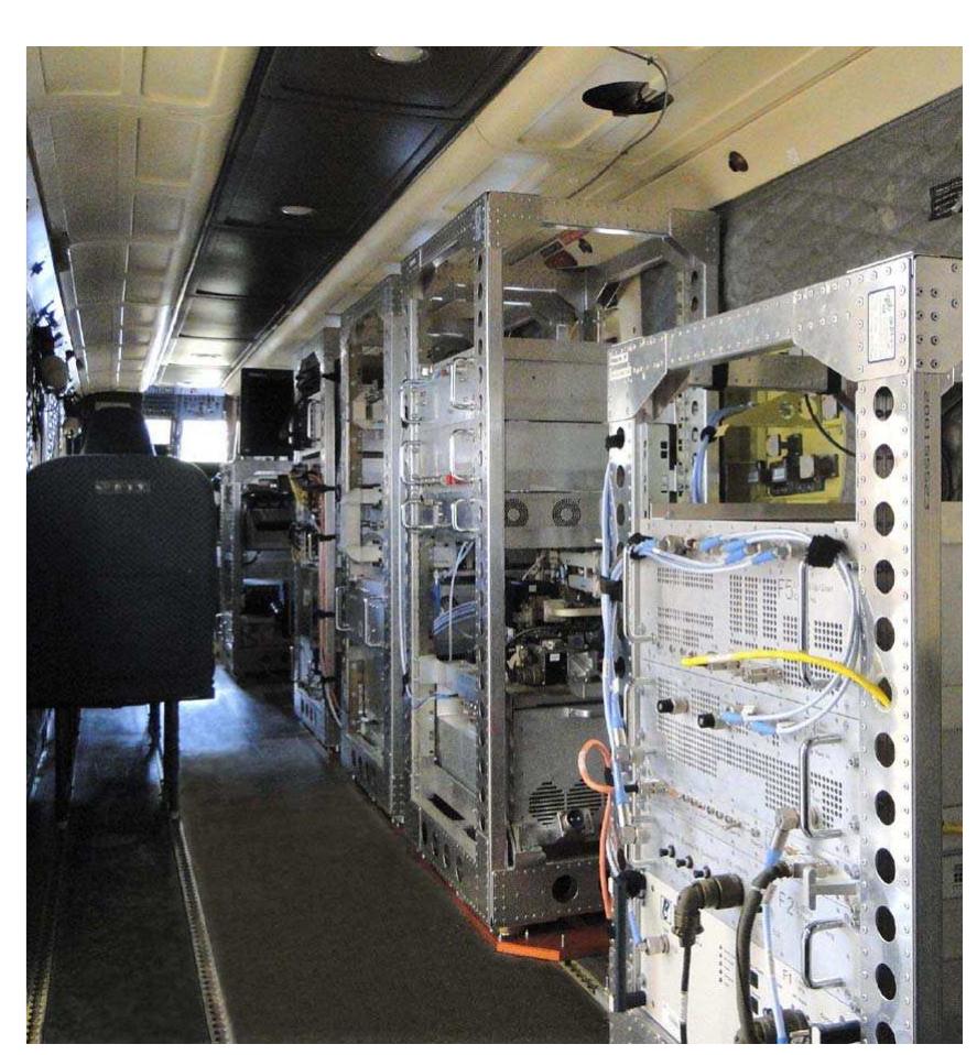 The f-sar instrument in the cabin of the do228 aircraft.