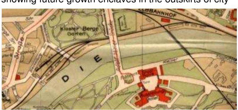 Municipal hall across the adolf hitler bridge by j. goderitz