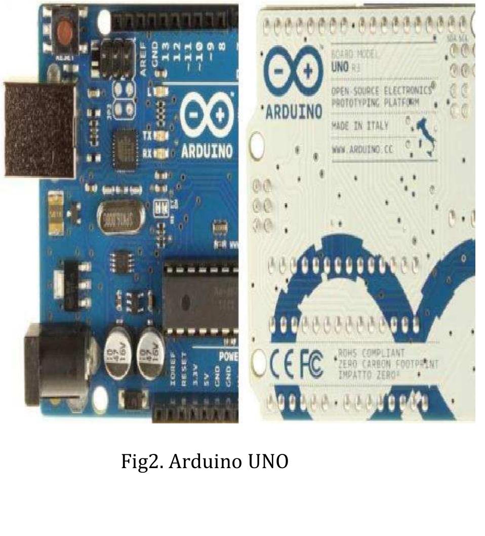 The arduino uno is a microcontroller board based on the