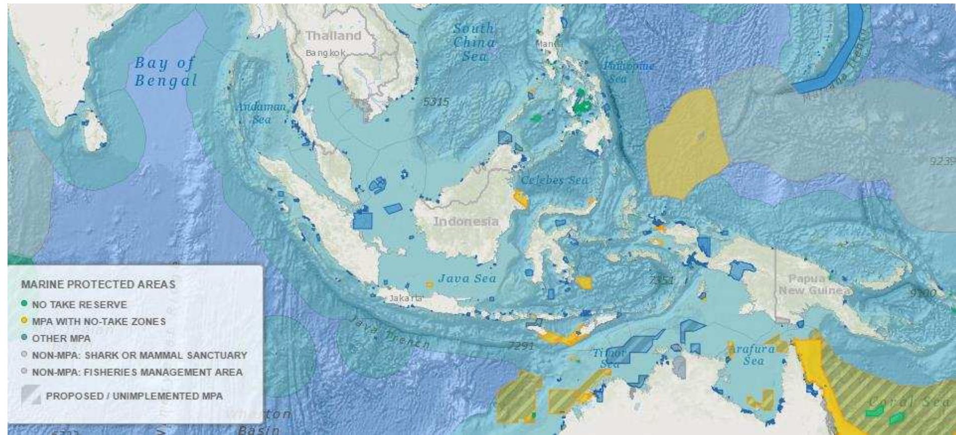 Map 4: types of mpas in southeast asia source of map: