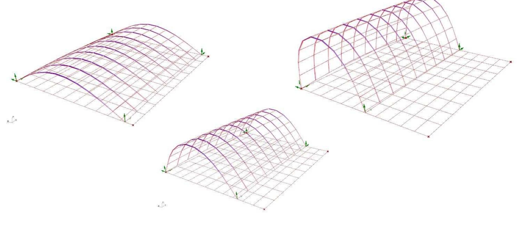 Figure 12 - Gridshell structures in laminated bamboo