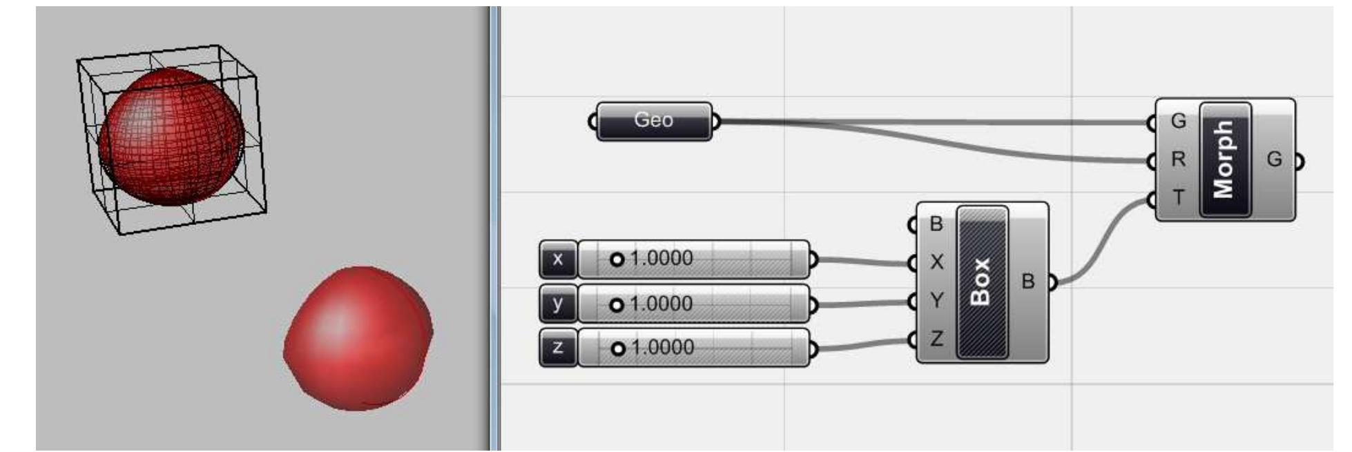 3. a component (xform > morph > box morph)
