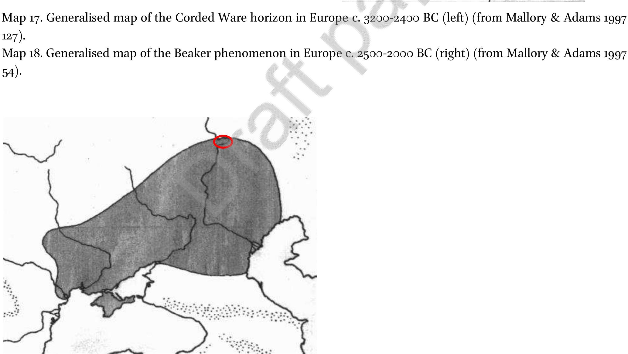 Map 19. generalised map of the pontic-caspian srubnaya