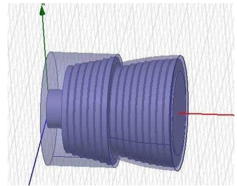Figure 7 - Design of Corrugated Conical Gaussian profiled