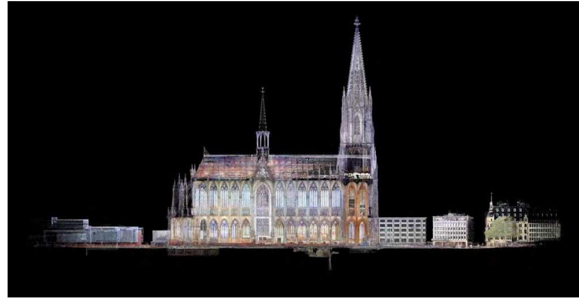 Image 8: cross-section point cloud rendering through the