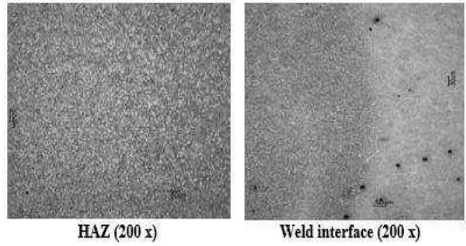 -11: microstructure of the haz and weld interface