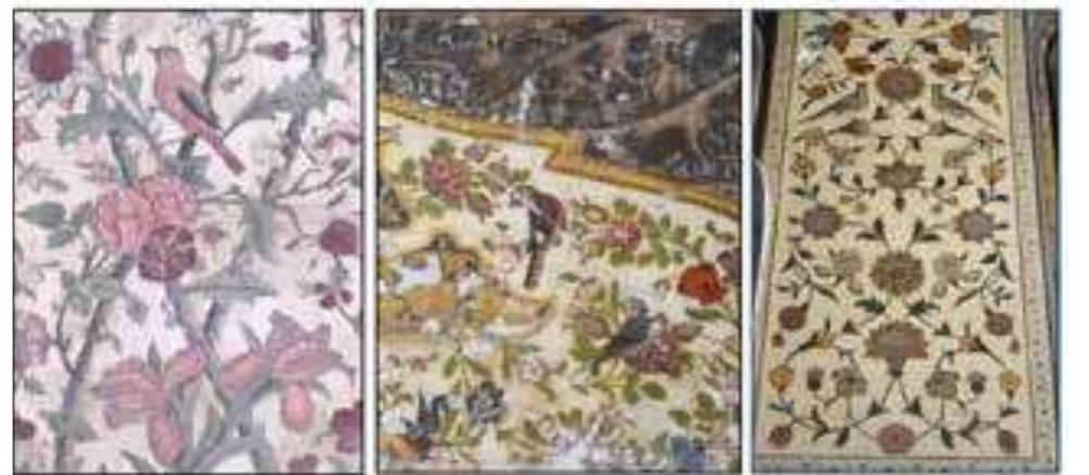 Wall murals of kolah farangi mansion. photo: ghanbari, 2015.