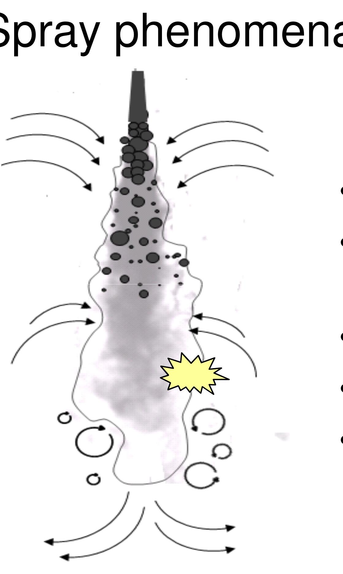 Figure 1 - Modeling of Diesel Fuel Spray Formation in
