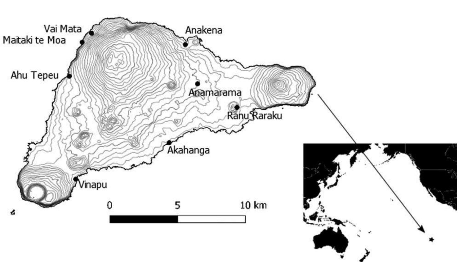 Rapa nui (easter island, chile) figure 1 map of rapa nui