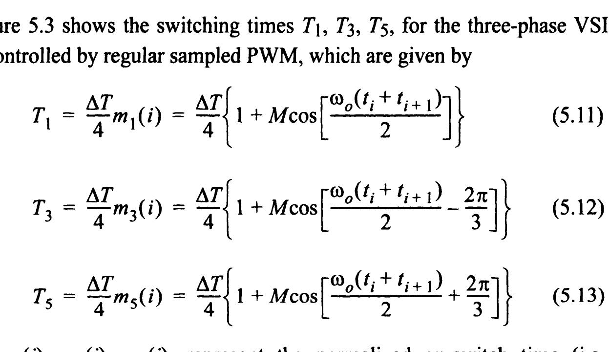 Figure 6 Modulation Of Three Phase Voltage Source