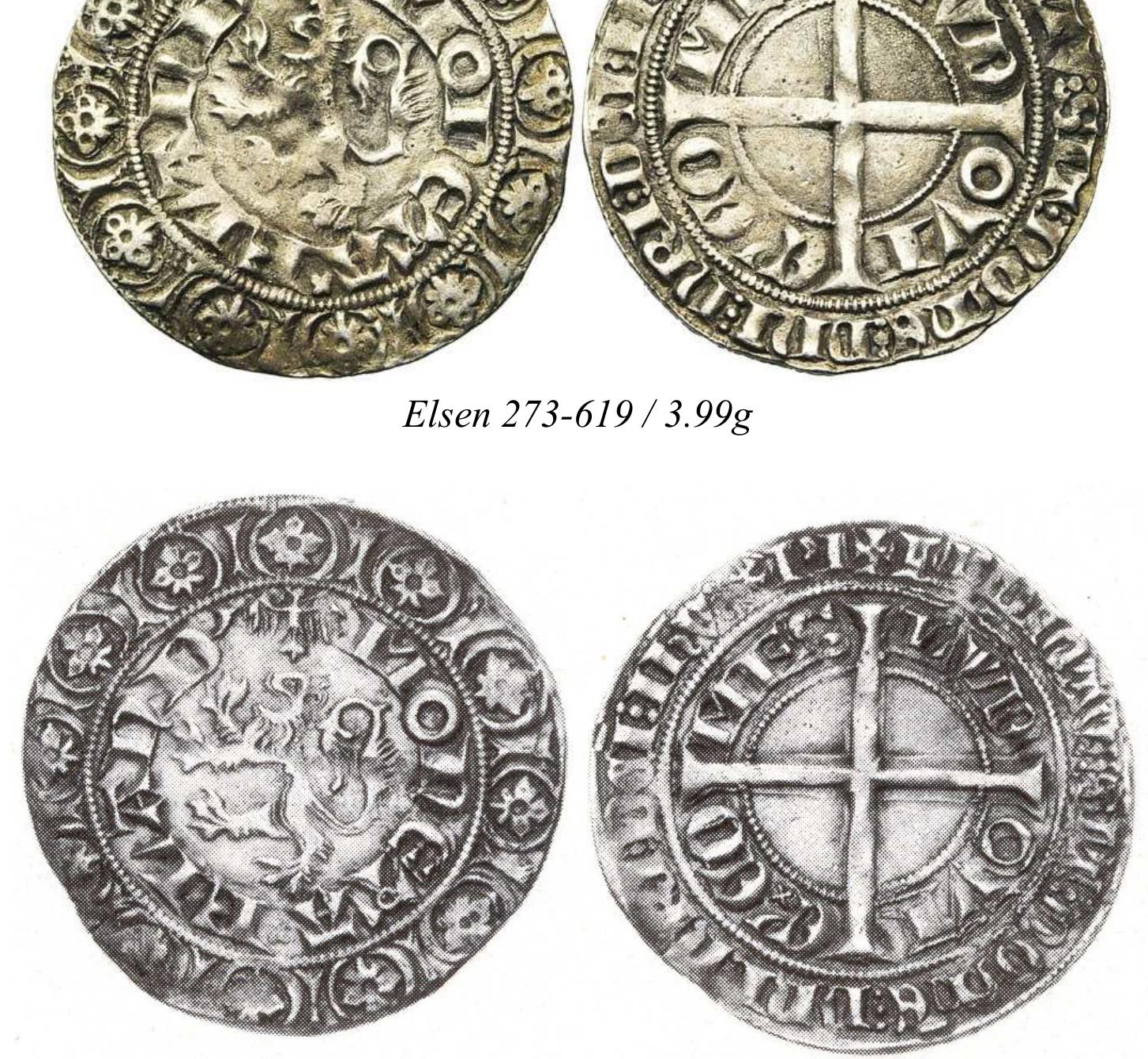 Figure 7 - The Leeuwengroten Types of Louis of Nevers, Count