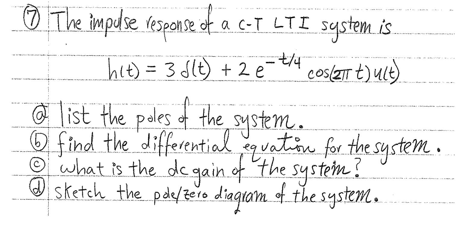 2.6.15 given the impulse response: