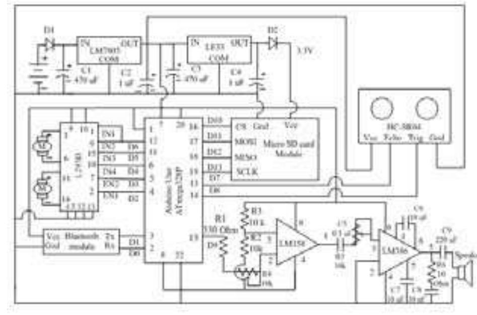 2: circuit diagram of the the proposed robot model.