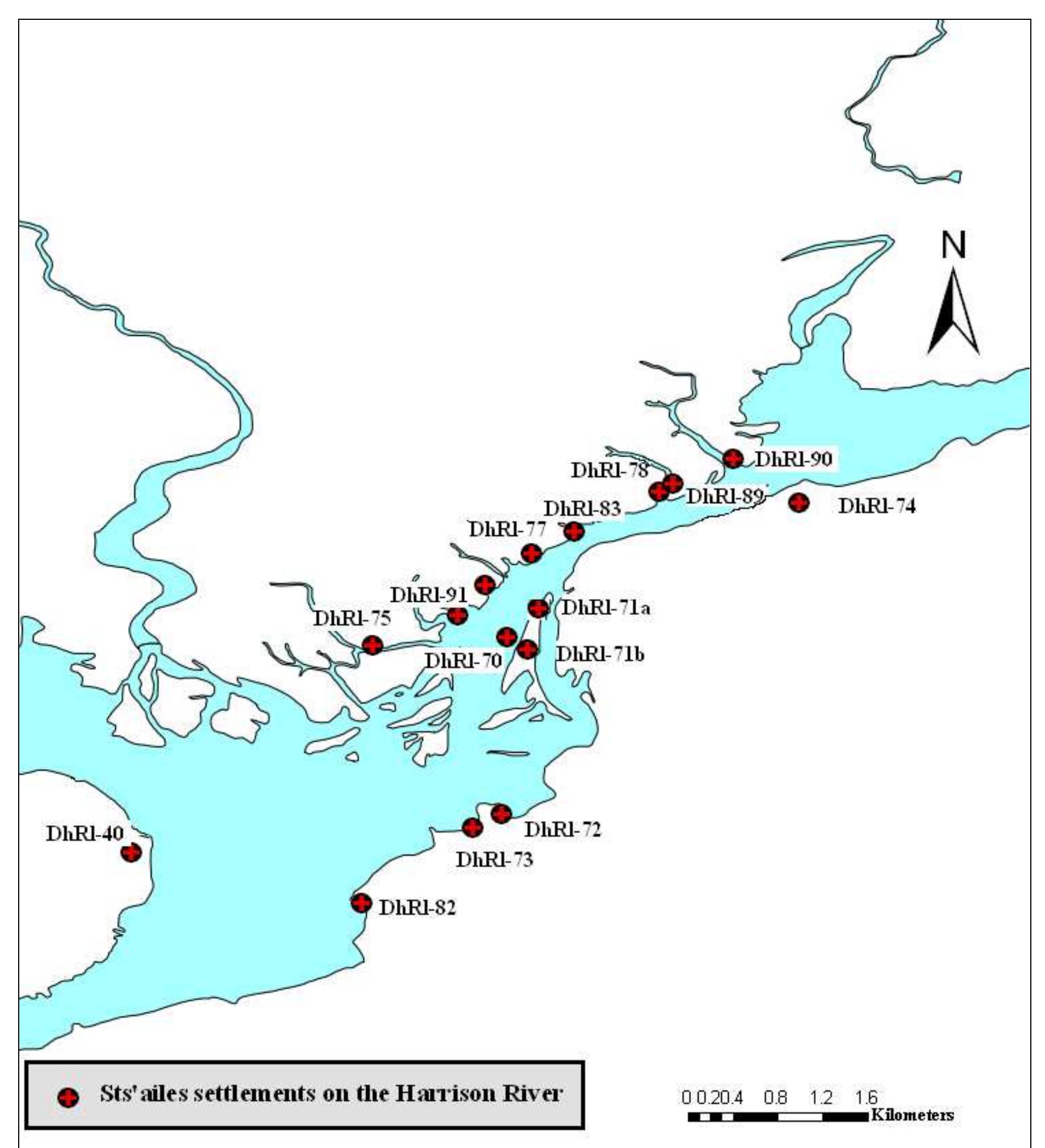 7. borden numbers assigned to discrete settlements (“sites”)