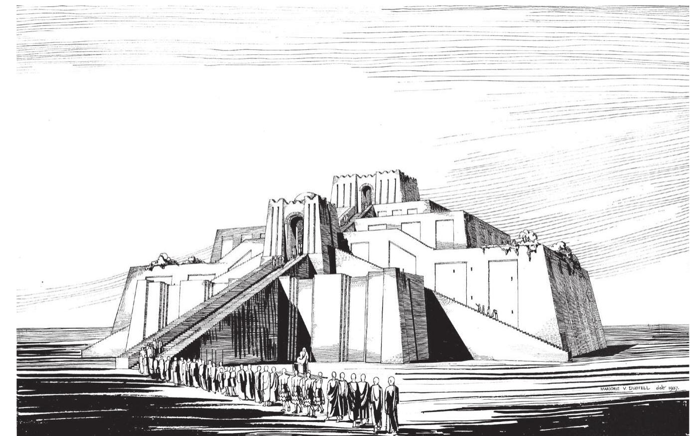 7.1 the ziggurat of ur-nammu. reconstruction © british