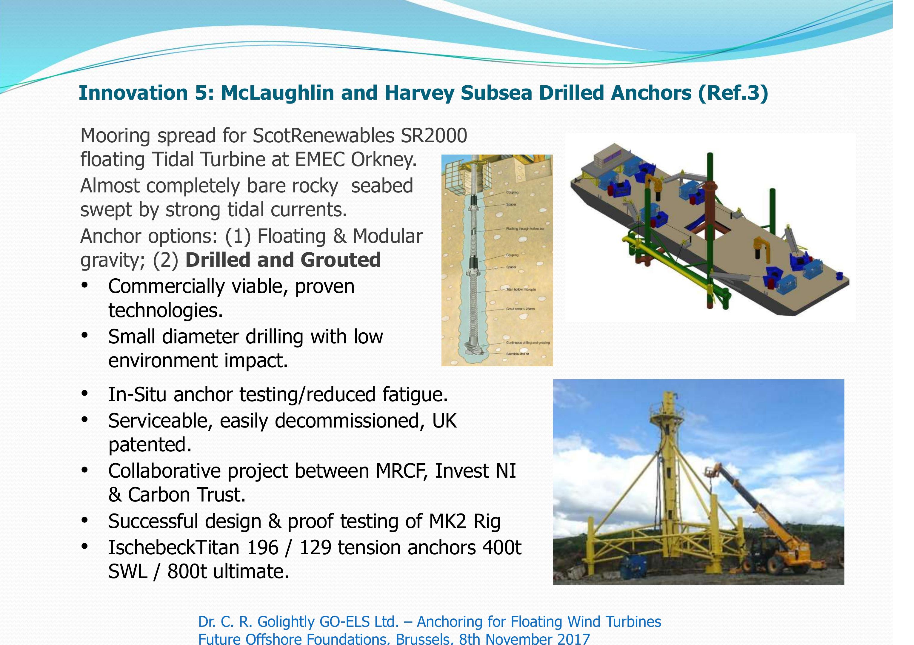 Figure 26 - Anchoring & Mooring for Floating Offshore Wind