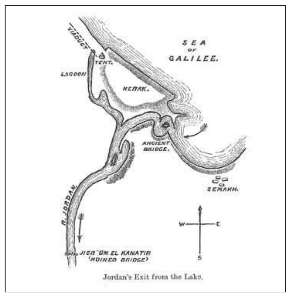 2. macgregor s (1869) map of the kerak and its bridges.