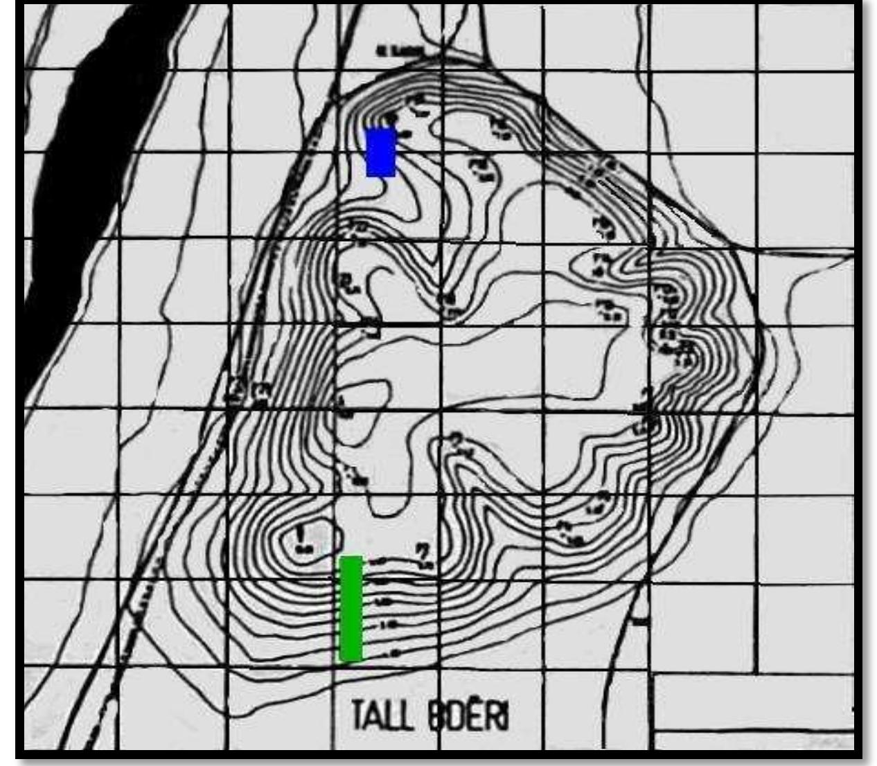 2. map of the excavated areas at tell bderi bronze period