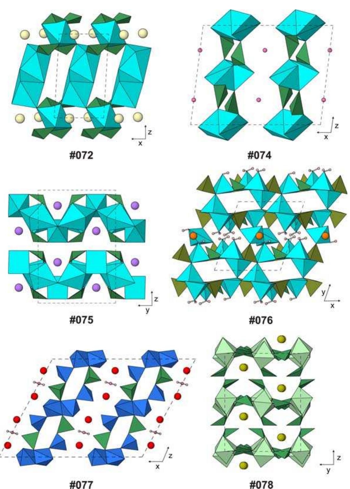 Fic. 18. examples of structures with monomeric teo3 pyramids