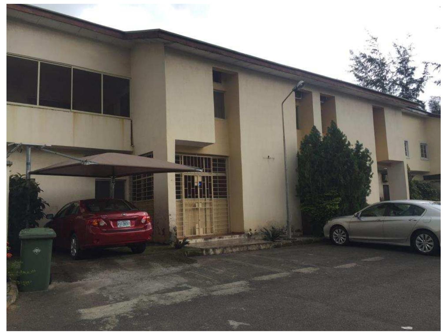 Arial map showing site outline (source: authors field work)