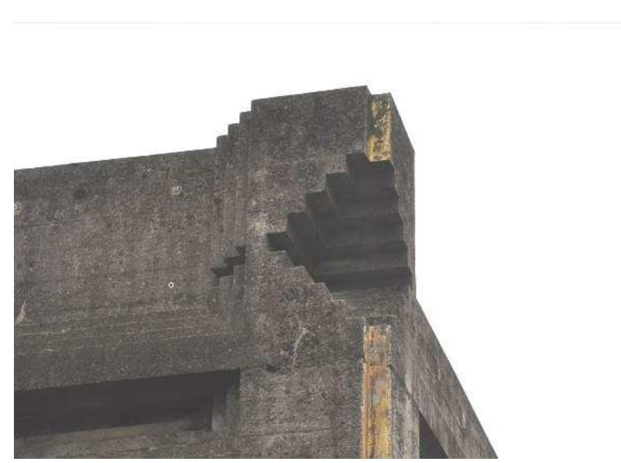 Image 61: ziggurat moulding formed the parapet wall brion