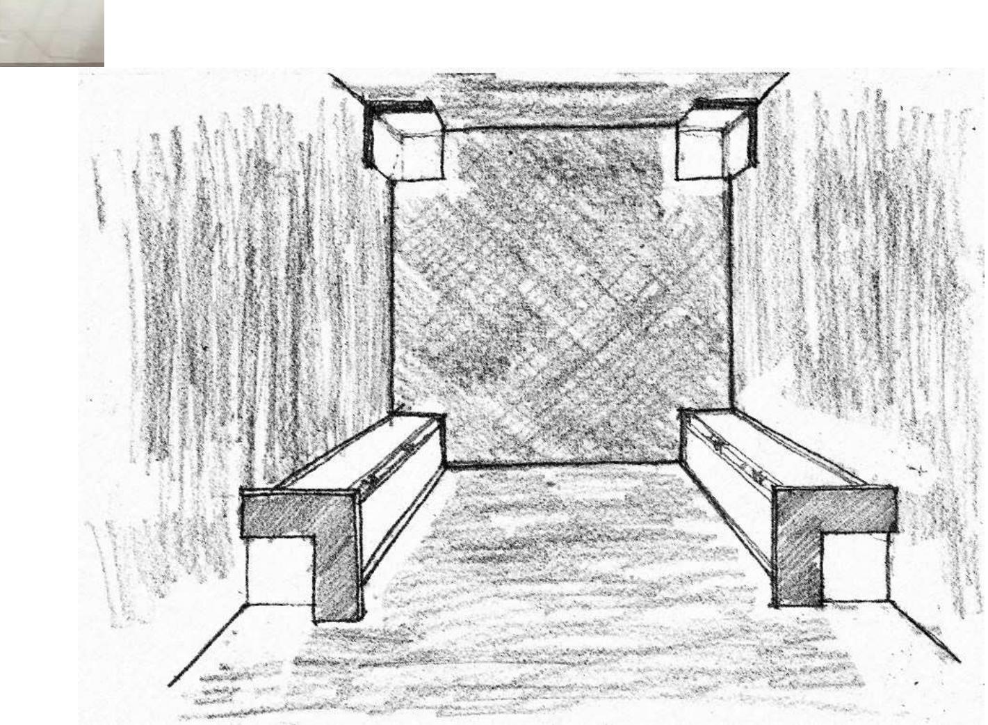 Lllustration 19: reflected ceiling perspective, gipsoteca