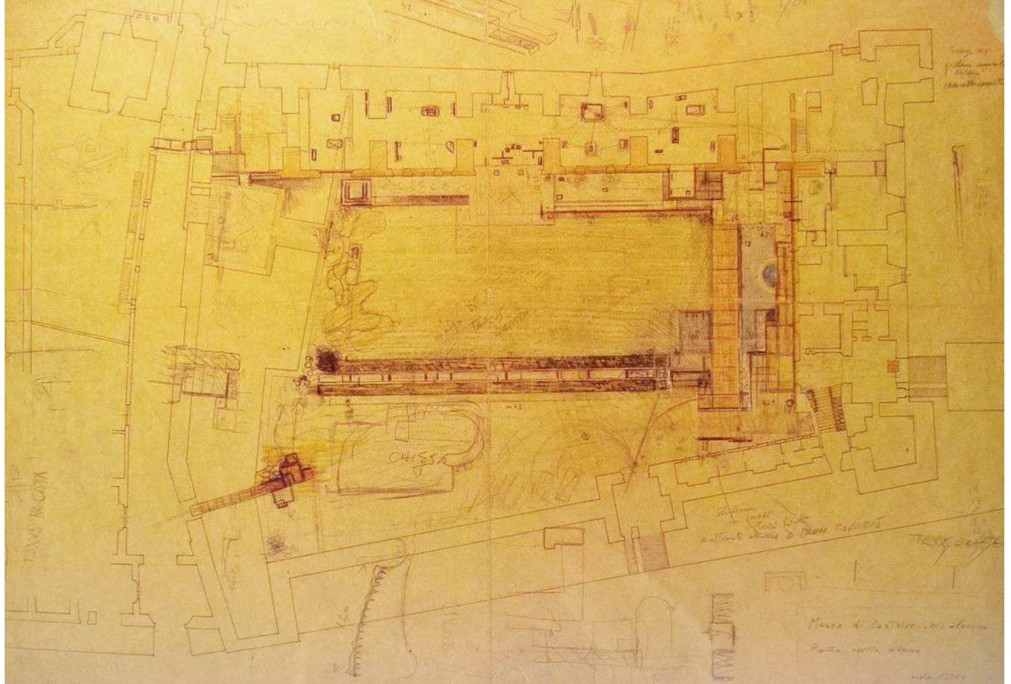 Image 71: ground floor plan of castelvecchio museum, verona,
