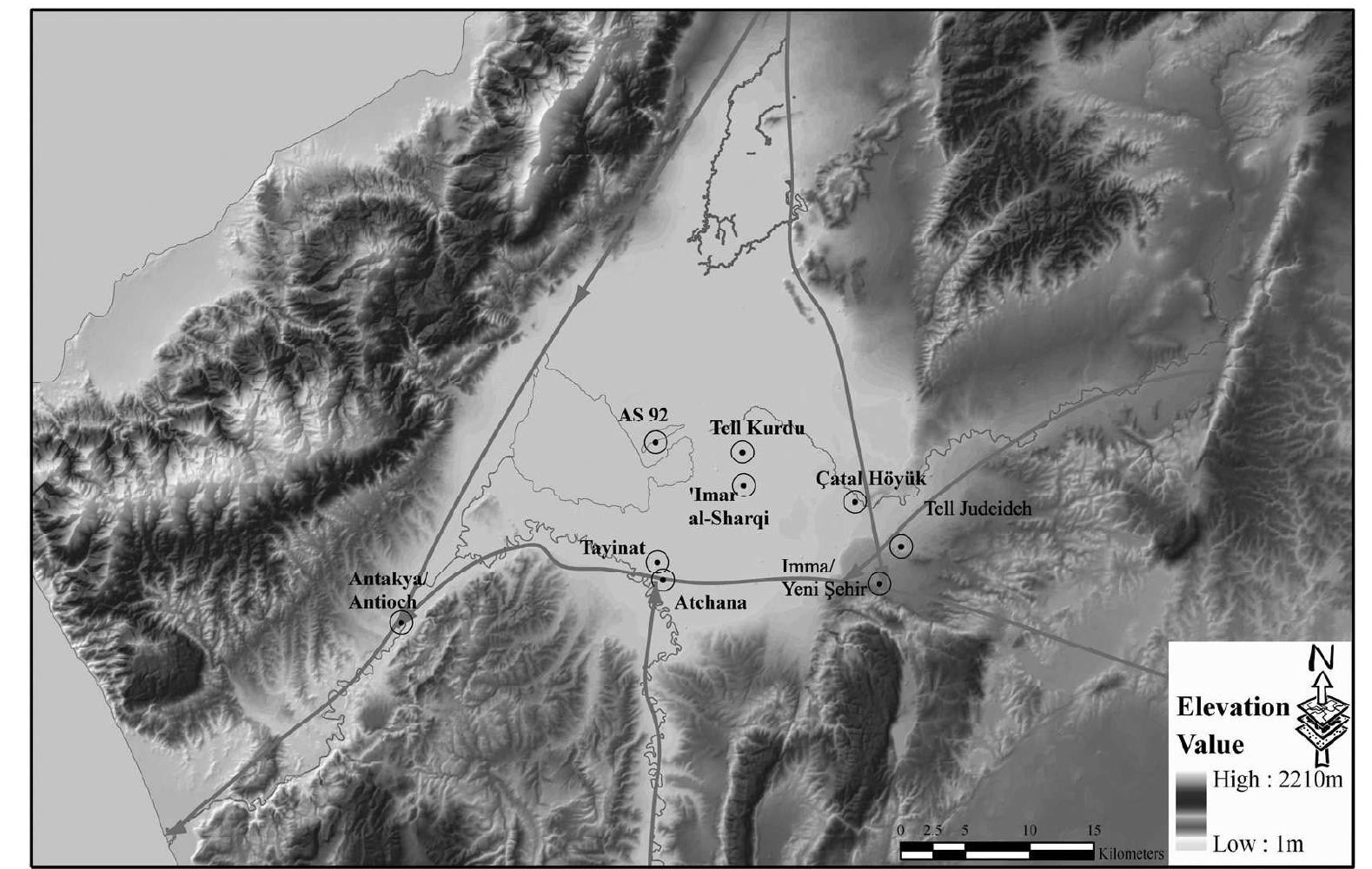 Map of the amuq plain showing the location of tell tayinat