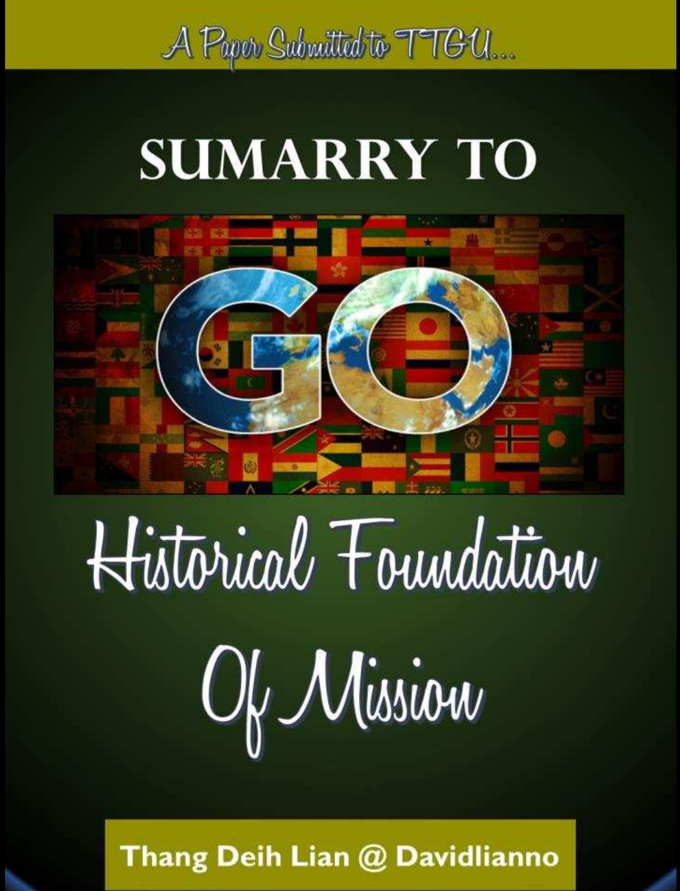 (PDF) THE HISTORICAL FOUNDATION OF MISSION
