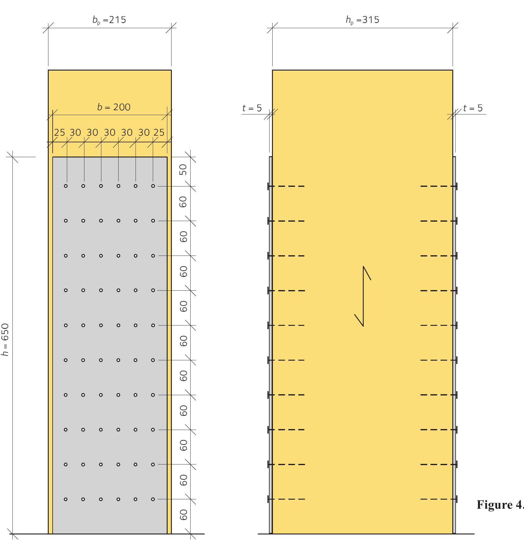 Example 4.4 design of moment resisting column base the base